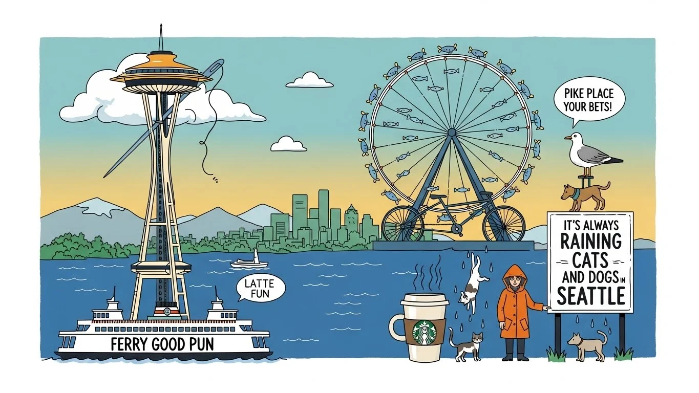 687+ Seattle Puns to Make Your Humor Peak Like Mount Rainier For 2026