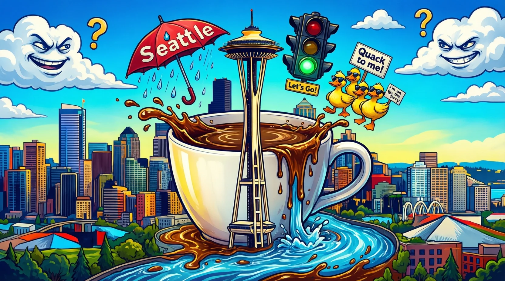 978+ Seattle Puns to Make Your Humor Peak Like Mount Rainier For 2026